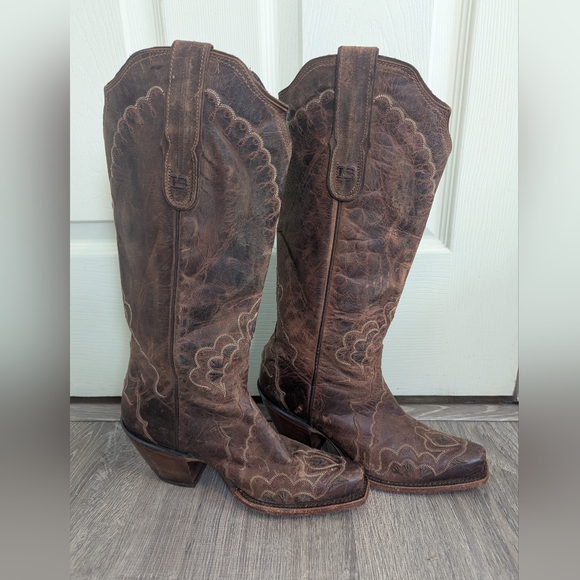 Tony Lama | Shoes | Vintage Tony Lama Black Label Womens Worn Goat ...